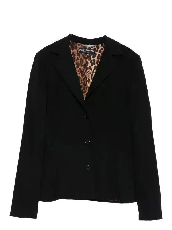 Dolce & Gabbana Single-breasted Blazer - Black