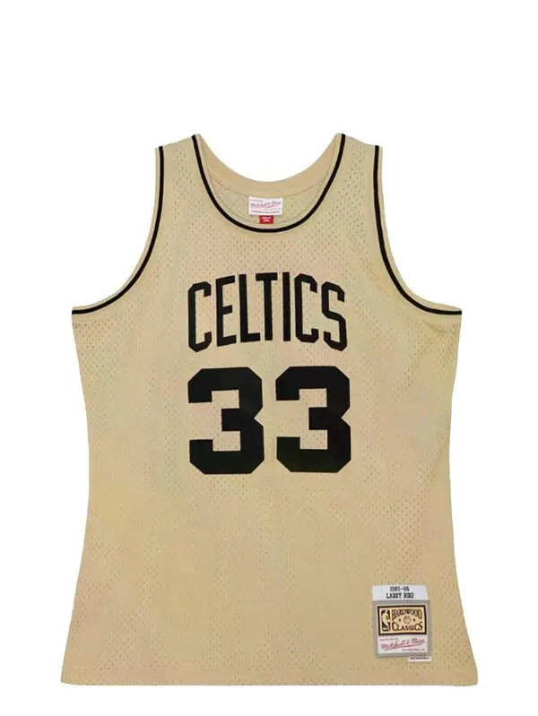 Mitchell & Ness Swingman Celtics 1985 Larry Bird Jersey Tank Top - Neutrals
