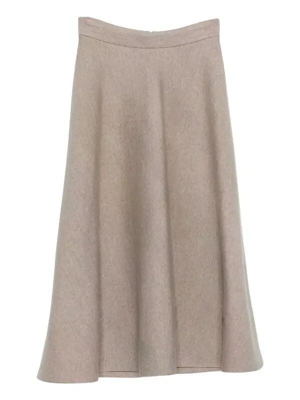 Max Mara A-line Midi Skirt - Neutrals