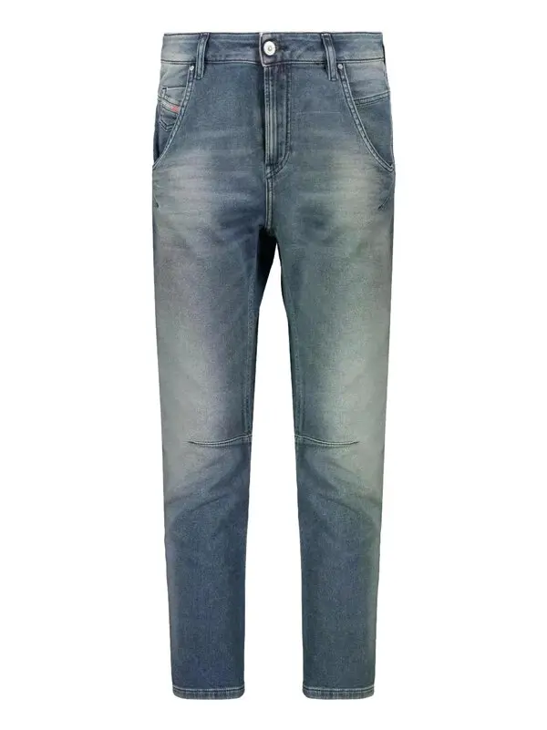 DIESEL Five-pocket Straight Jeans - Blue
