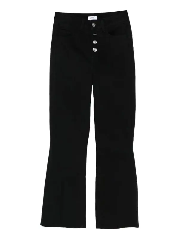 Liu Jo Buttoned Flare Jeans - Black