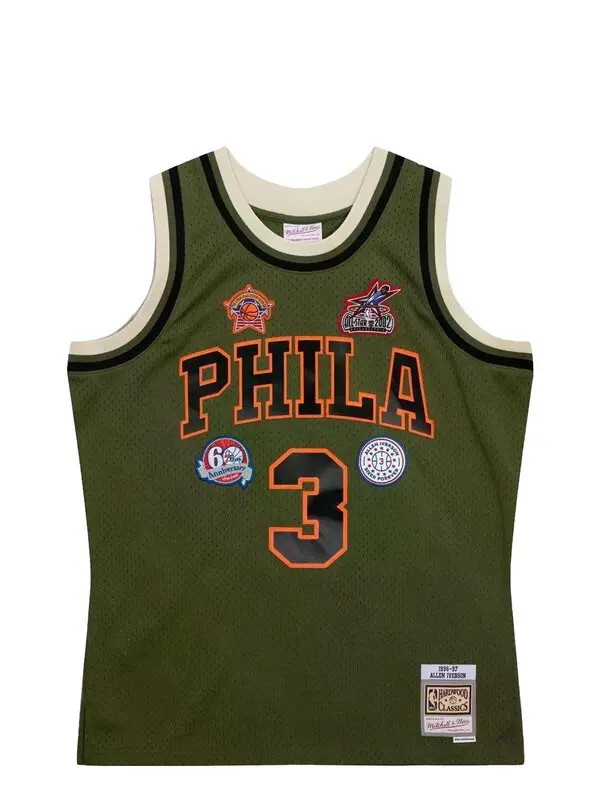 Mitchell & Ness Philadelphia 76ers 1996 Allen Iverson Swingman Tank Top - Green