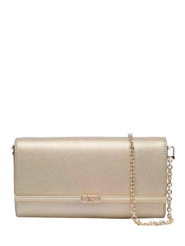 Michael Kors Mona Detachable-chain Clutch Bag - Gold