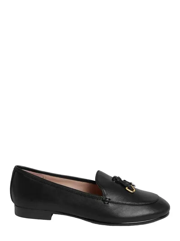COCCINELLE Loop Leather Loafers - Black