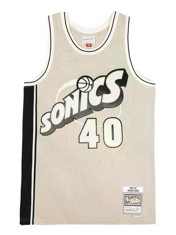Mitchell & Ness Swingman Nba Supersonics 1995 Shawn Kemp Tank Top - Neutrals