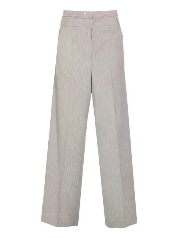 Liu Jo Striped Trousers - Grey