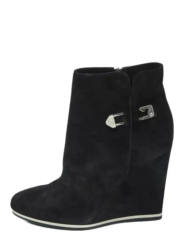 LE SILLA Wedge Ankle Boots - Black