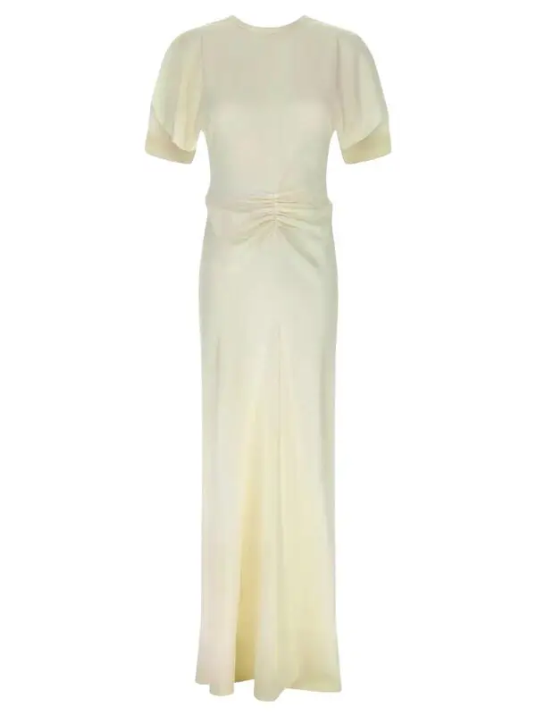 Victoria Beckham Isabella Draped Gown - Neutrals