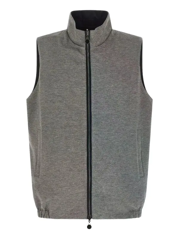 Kiton Reversible Vest - Grey
