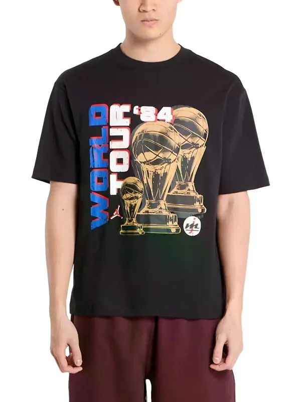 JORDAN Graphic-print Short-sleeve T-shirt - Black