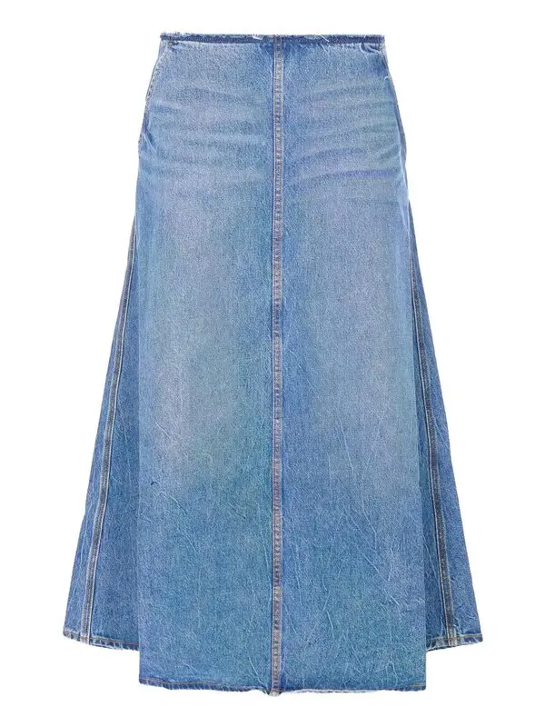 Alexander Wang A-line Denim Maxi Skirt - Blue