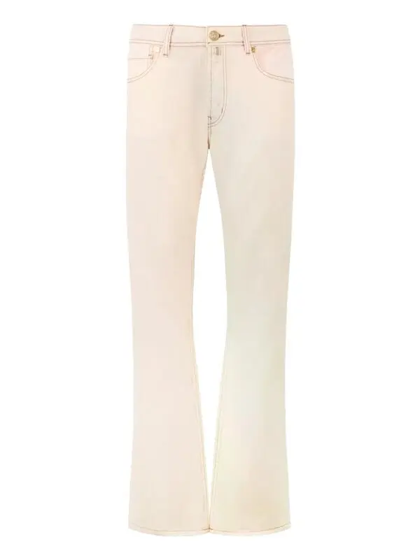 BILLIONAIRE Five-pocket Jeans With Embroidered Detail - Neutrals