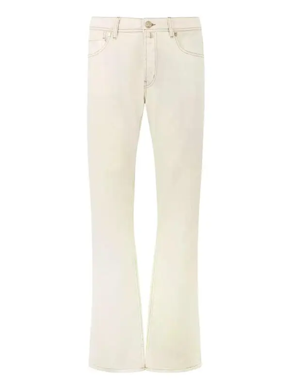 BILLIONAIRE Five-pocket Jeans With Embroidered Detail - Neutrals