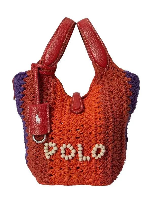 Polo Ralph Lauren Crochet Tote Bag - Red
