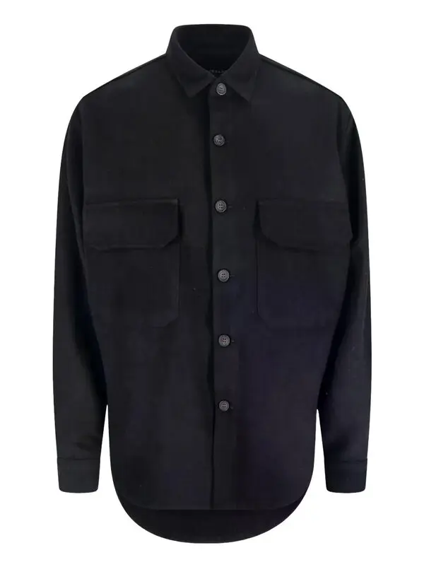 WHITE SAND Button-up Shirt - Black