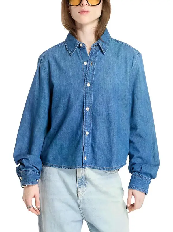 Calvin Klein Long-sleeve Denim Shirt - Blue