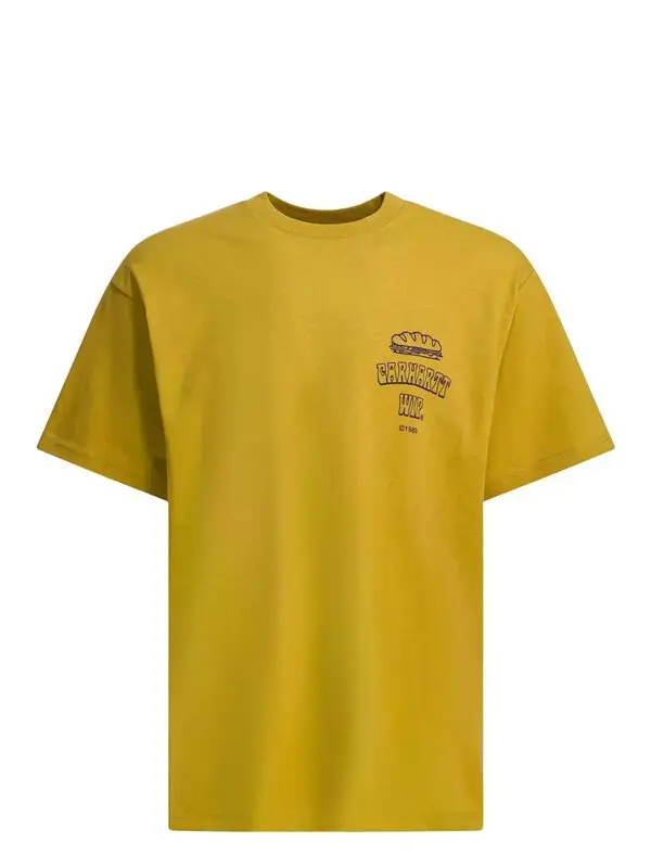 Carhartt Work In Progress Sandwich Printed T-shirt - Yellow
