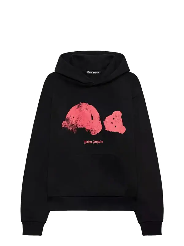 Palm Angels Graphic Hoodie - Black