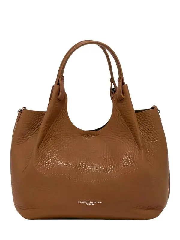 GIANNI CHIARINI Dua Leather Tote Bag - Brown