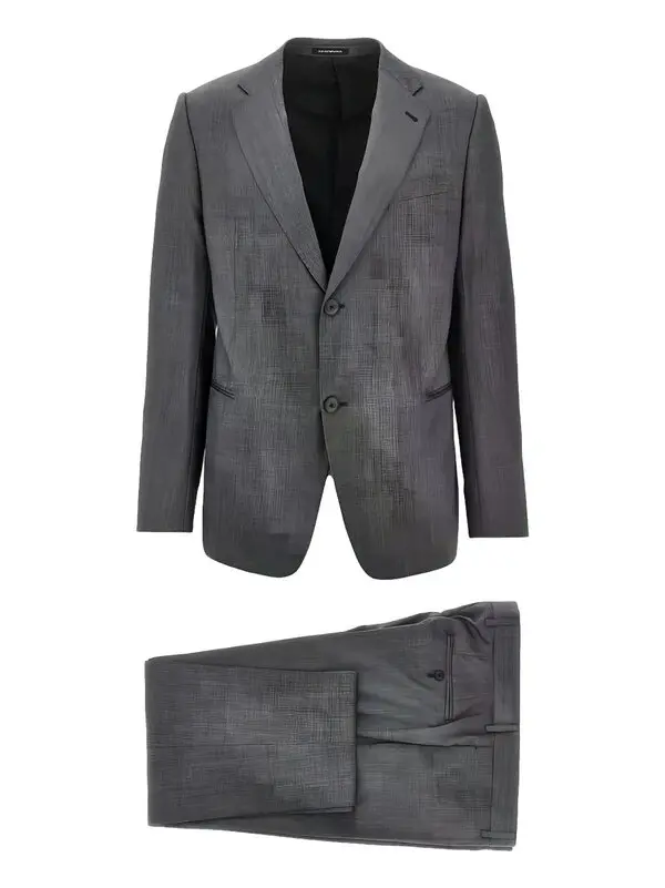 Emporio Armani Single-breasted Suit - Grey