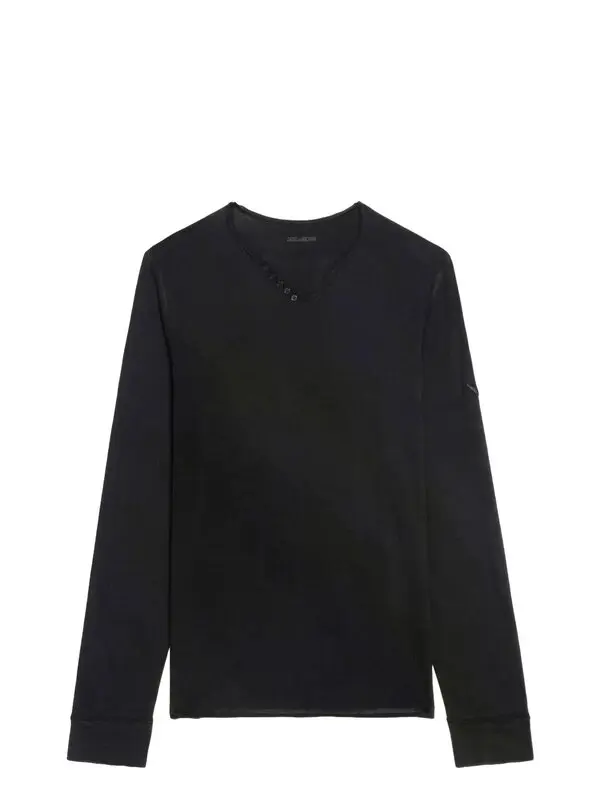Zadig&Voltaire Henley T-shirt - Black