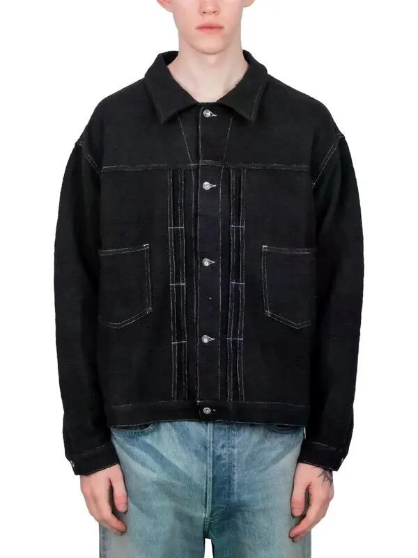 STORY MFG. Contrast-stitching Jacket - Black