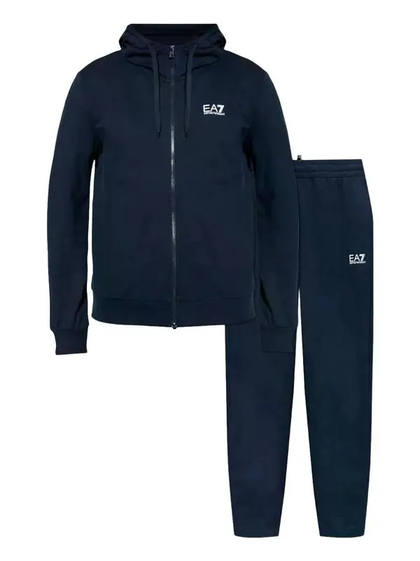 Emporio Armani Hooded Zip-up Tracksuit - Blue