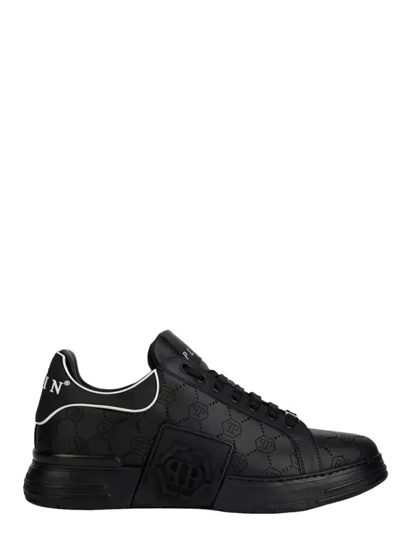 Philipp Plein Monogram Low-top Sneakers - Black