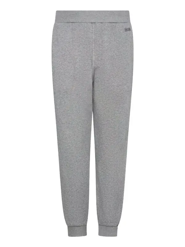 Zegna Logo Track Pants - Grey