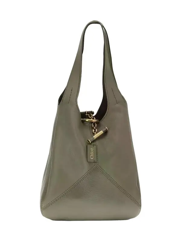 Chloé Logo-patch Shoulder Bag - Green
