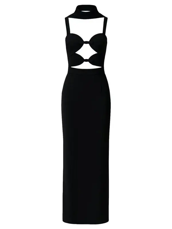 THE NEW ARRIVALS ILKYAZ OZEL Ambrosia Cutout Maxi Dress - Black