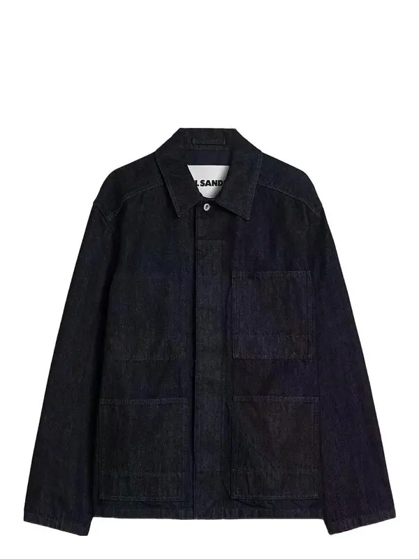 JIL SANDER Patch-pocket Overshirt - Blue