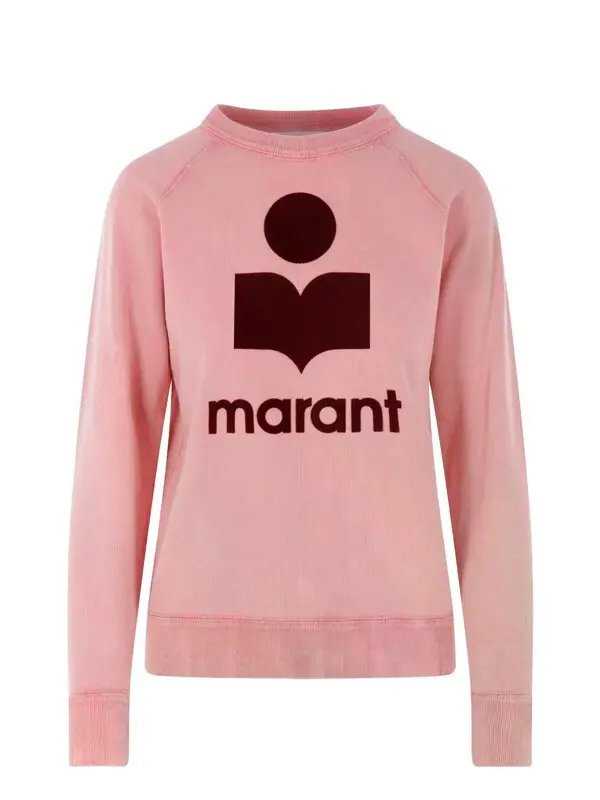 MARANT ETOILE Millyny Logo-detail Sweatshirt - Pink