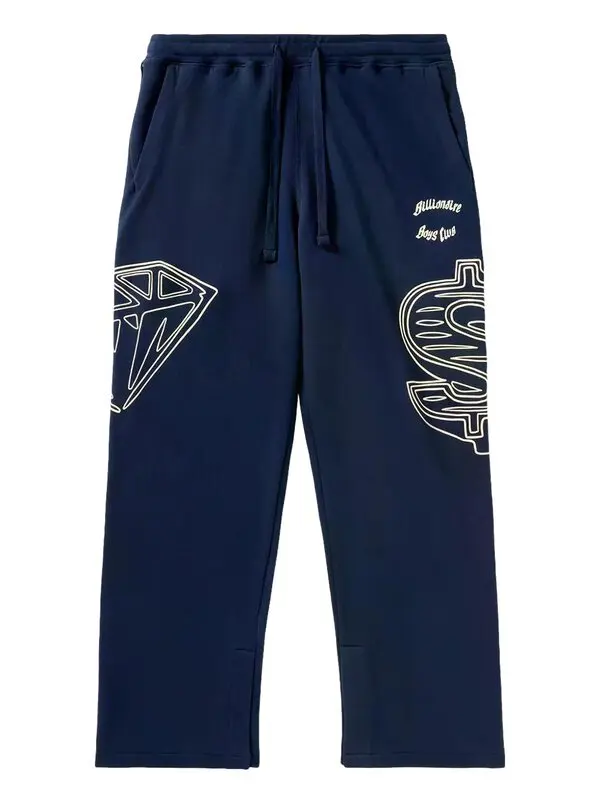 BILLIONAIRE BOYS CLUB Graphic Track Pants - Blue