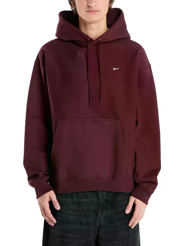 Nike Solo Swoosh Pullover Hoodie - Red