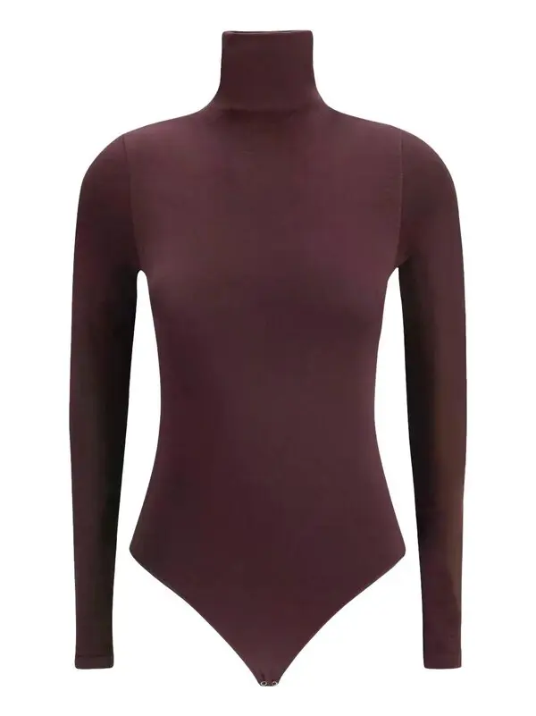 Wolford Turtleneck Long-sleeve Bodysuit - Brown