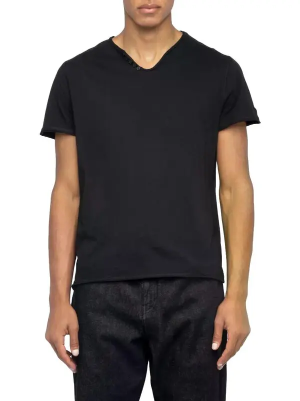 Zadig&Voltaire Monastir Henley T-shirt - Black