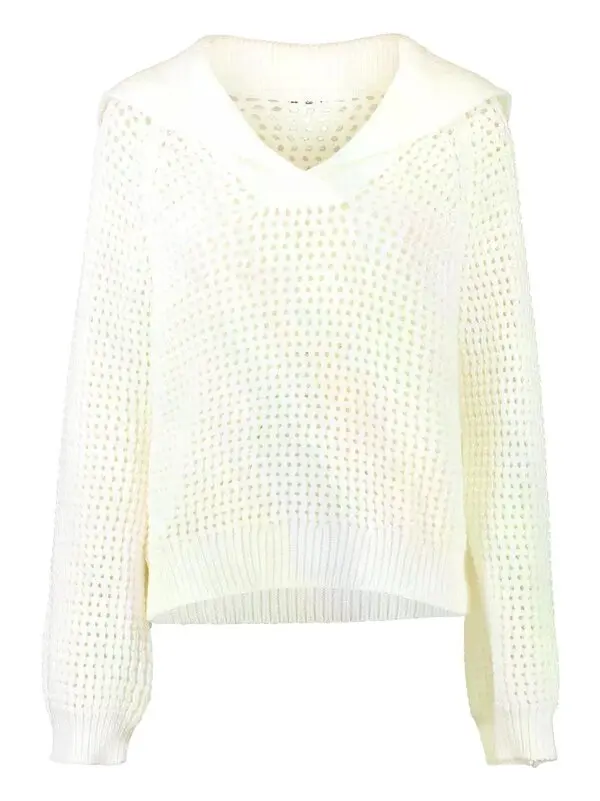 Brunello Cucinelli Sailor-collar Sweater - White