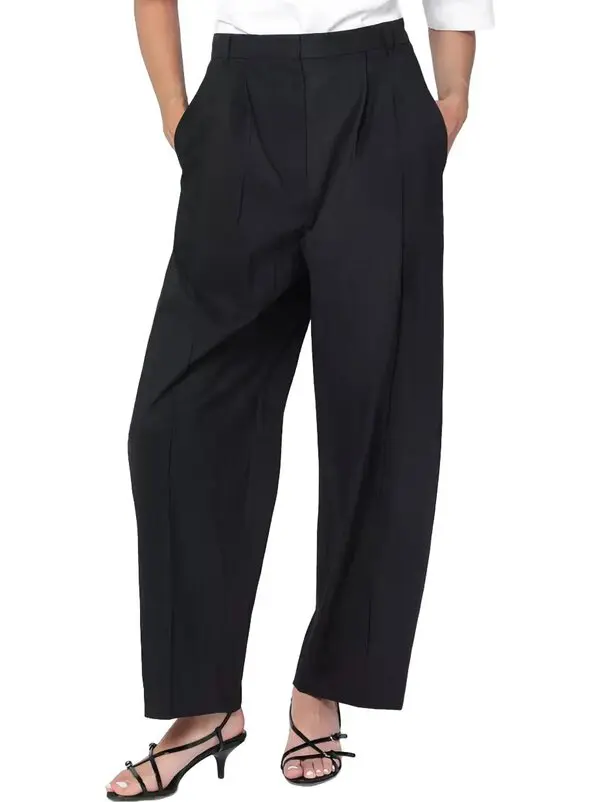 Mark Kenly Domino Tan Pleated Pocket Trousers - Black