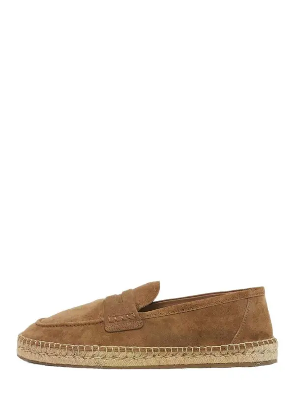 GIANVITO ROSSI Lido Suede Loafers - Brown