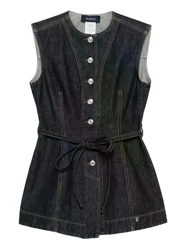 Sportmax Sleeveless Button-front Waistcoat - Blue