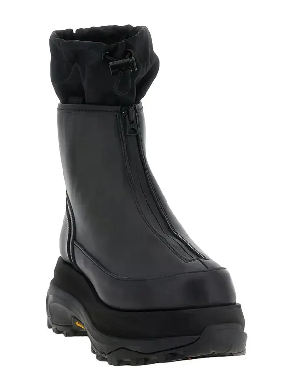 Sacai Platform Ankle Boots - Black