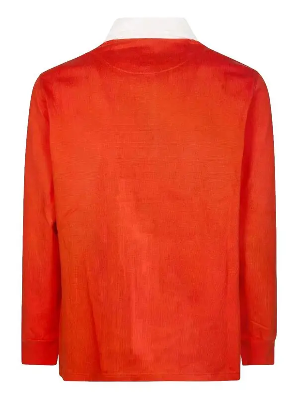 JW Anderson Long-sleeve Contrast Polo Shirt - Red