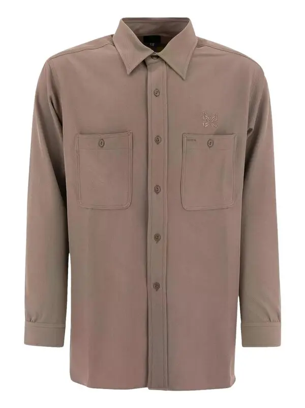 Needles Chest-pocket Shirt - Brown