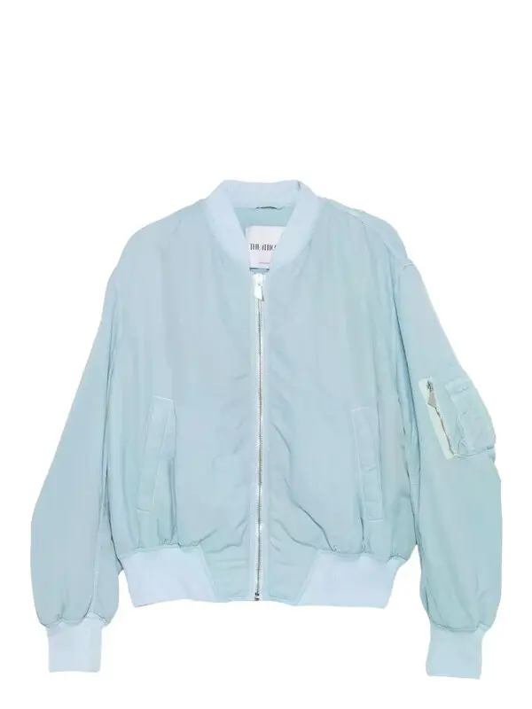 Attico Anja Zip Bomber Jacket - Blue