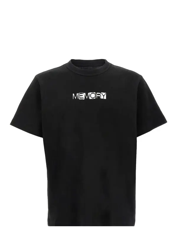 Sacai Memory-print T-shirt - Black