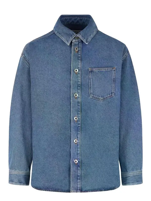 Loewe Chest-pocket Overshirt - Blue