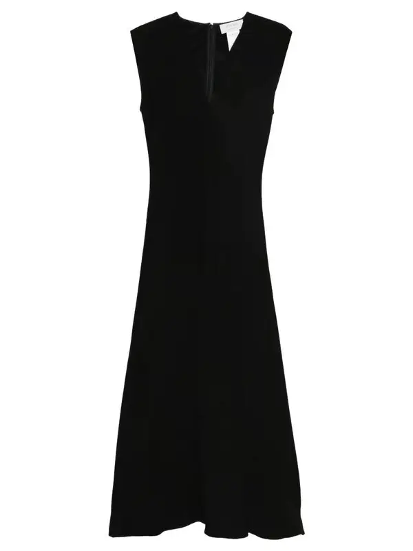 Sportmax Spxpecora V-neck Maxi Dress - Black
