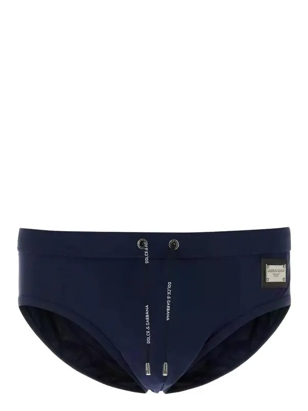 Dolce & Gabbana Logo Swim Briefs - Blue