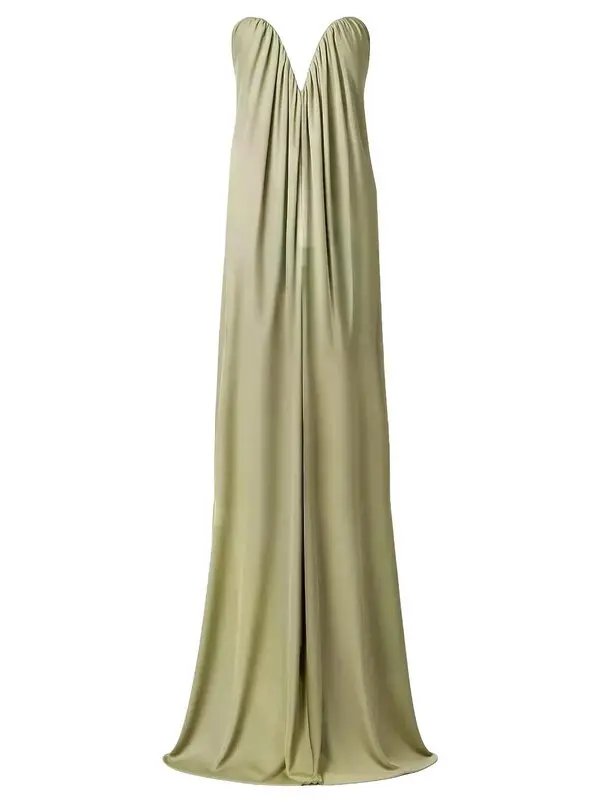 THE NEW ARRIVALS ILKYAZ OZEL Olivienne Maxi Dress - Green